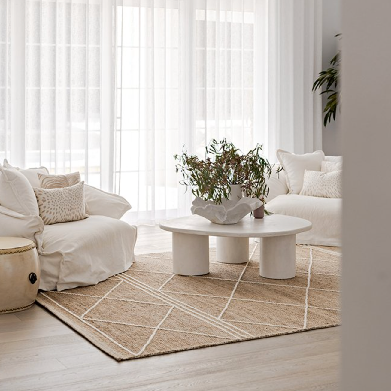Rhea Natural Rug from Alisa & Lysandra
